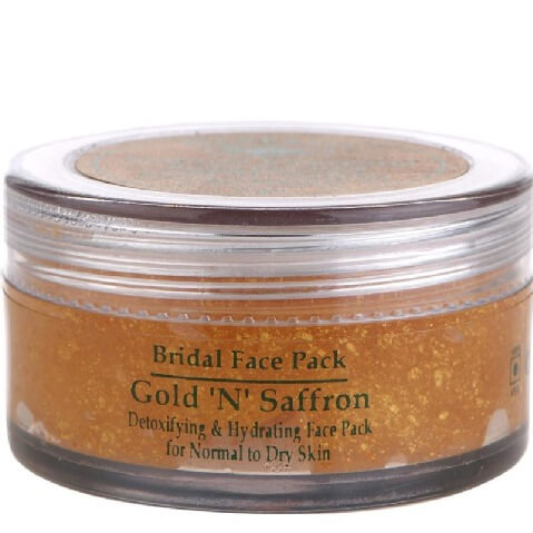 Herbline Gold & Saffron Face Pack, 25 g Normal to Dry Skin at Best ...
