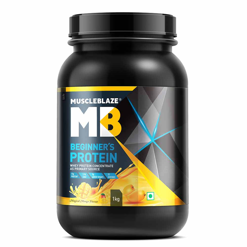 Whey Protein Powder for Beginners (2.2 lb) Magical Mango - MuscleBlaze