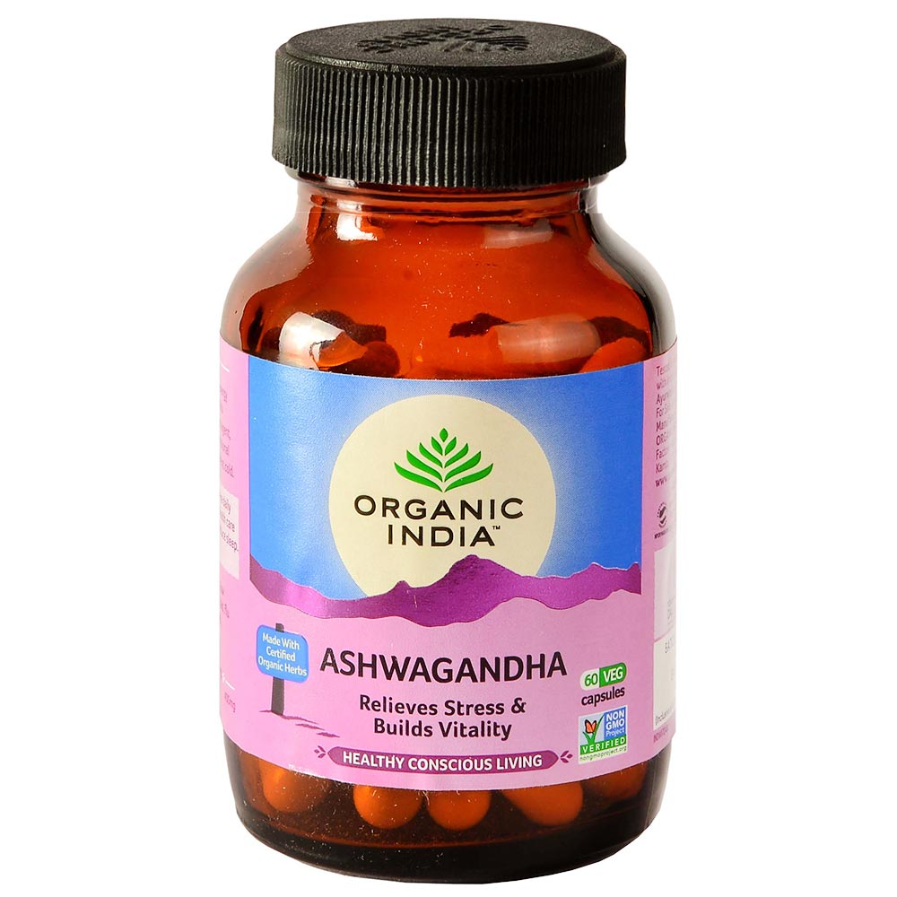 Organic India ASHWAGANDHA 60 capsules online in India | HealthKart.com
