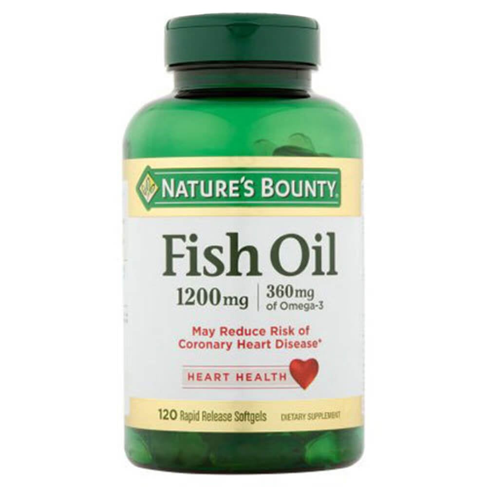 Nature's Bounty Fish Oil (1200 mg), 120 softgels at Best Price in India ...