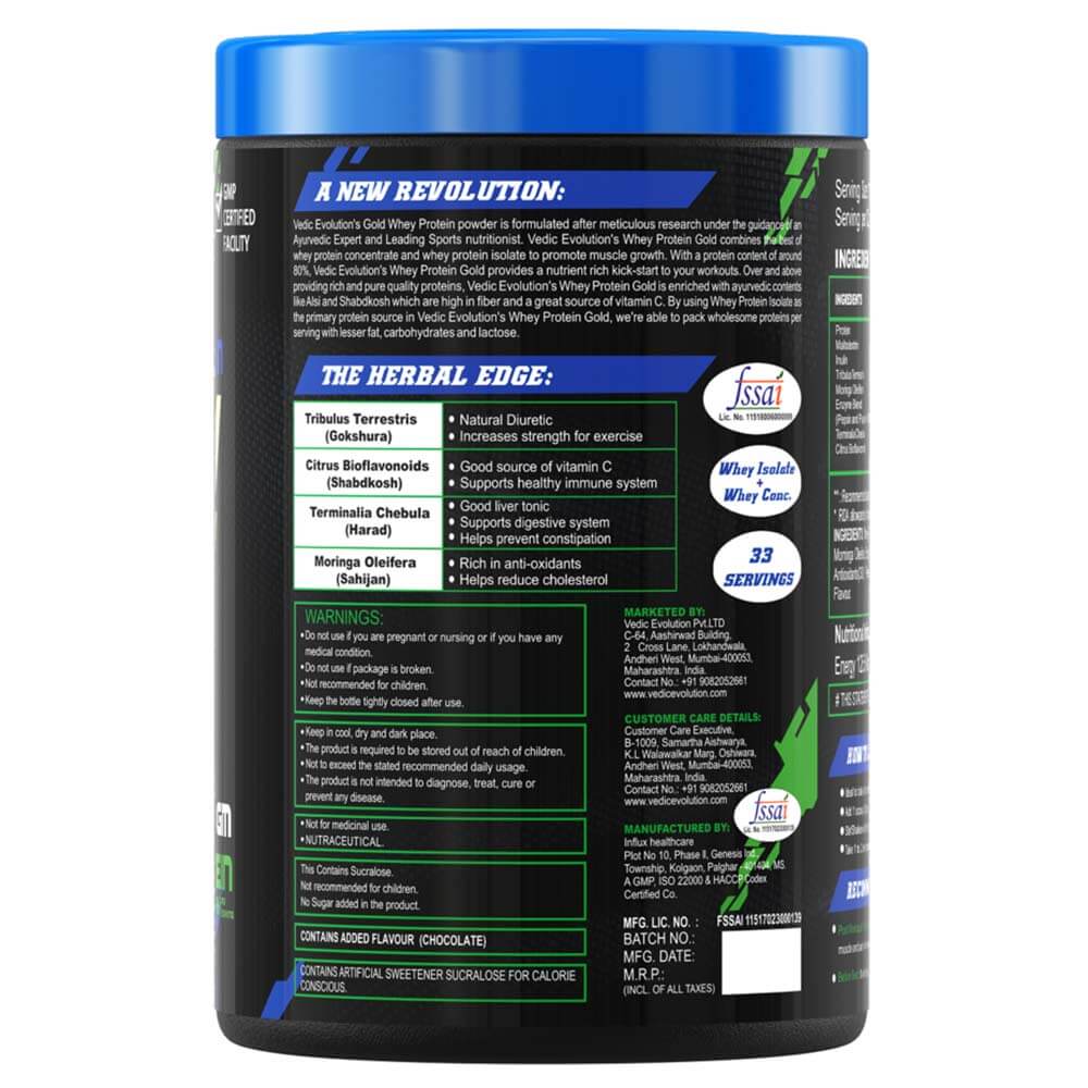 Vedic Evolution Whey Protein Gold, 2.2 lb Chocolate at Best Price in ...