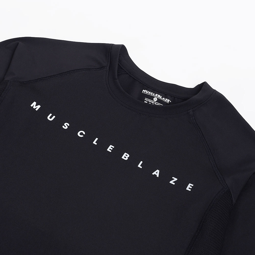 Compression Muscle Tee Full Sleeve Midnight Black • Medium